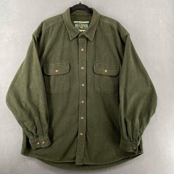 Field & Stream | Shirts | Vintage Field Stream Heavyweight Chamois ...